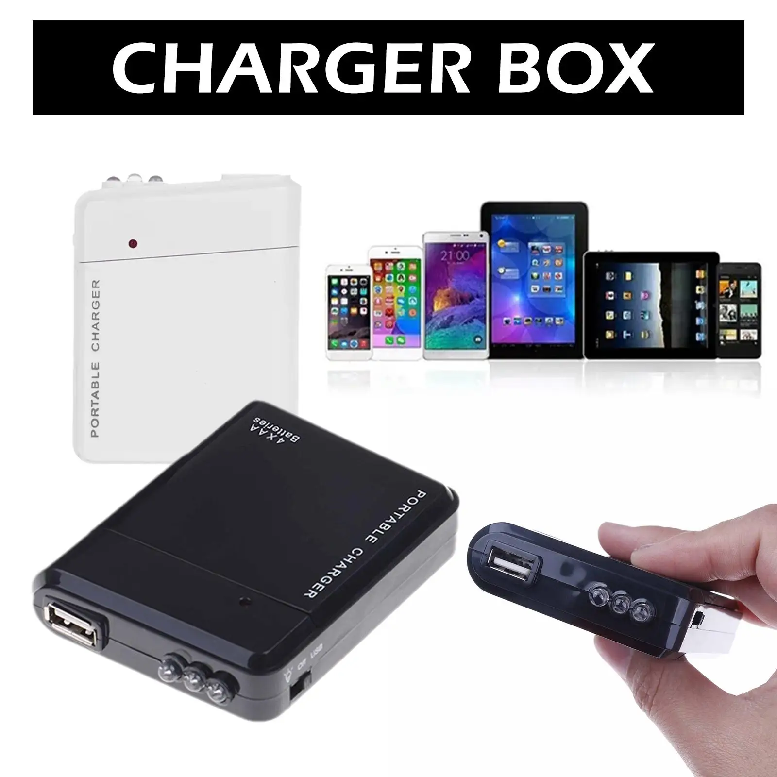 4-Slots-AA-Battery-Charger-USB-Power-Bank-Rechargeable-Charger-Charger ...