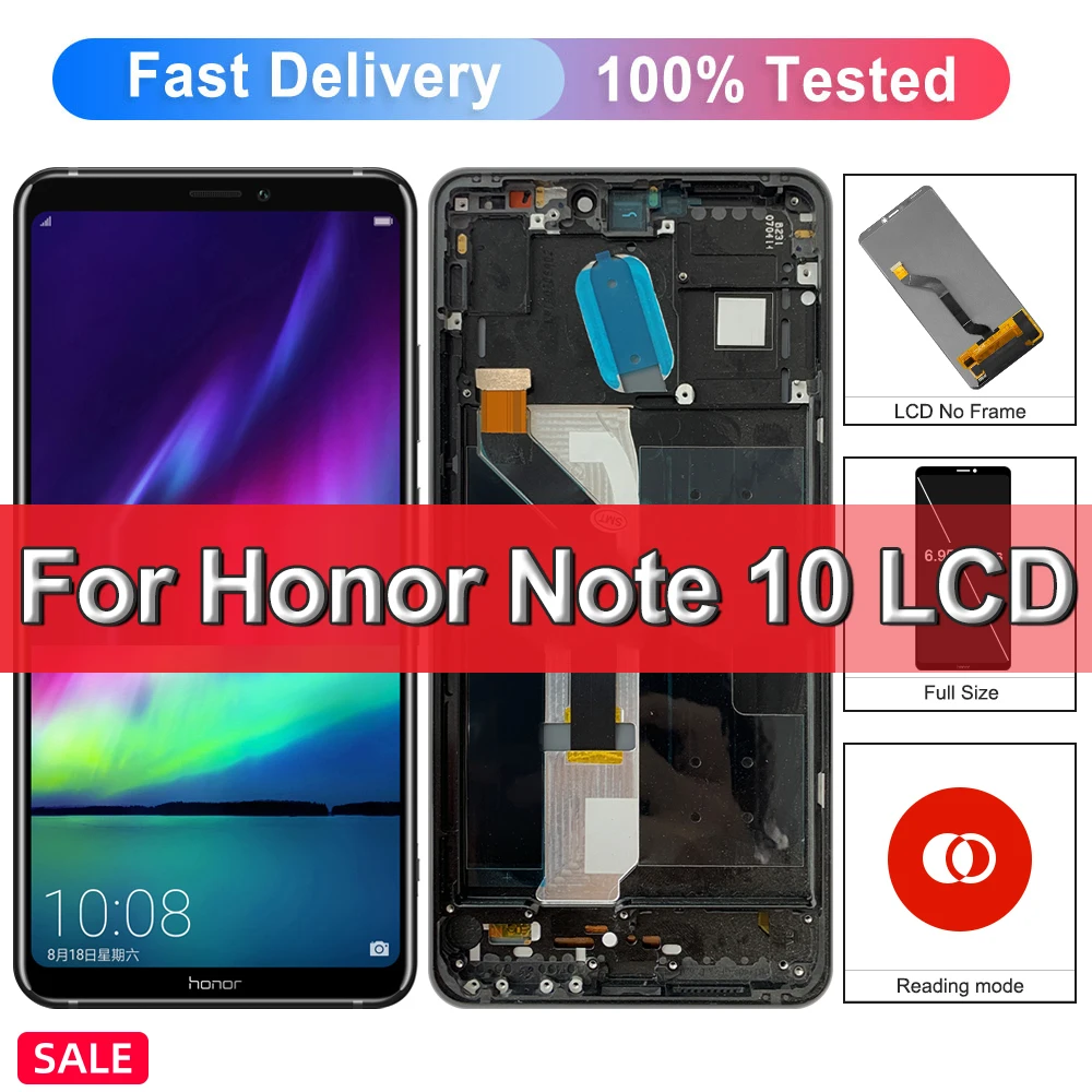 6.95" Original For Huawei Honor Note 10 RVL-AL09 LCD Display + Touch ...