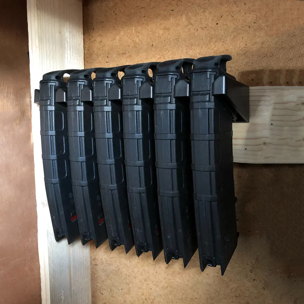 Tactical 6-Slot Magazine Bracket for PMAG Hang Rack ABS Wall Mount ...