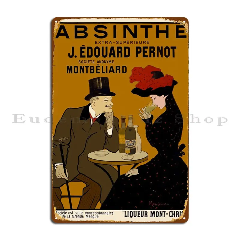 Vintage-Absinthe-Ad-Metal-Sign-Wall-Decor-Wall-Decor-Garage-Customize ...