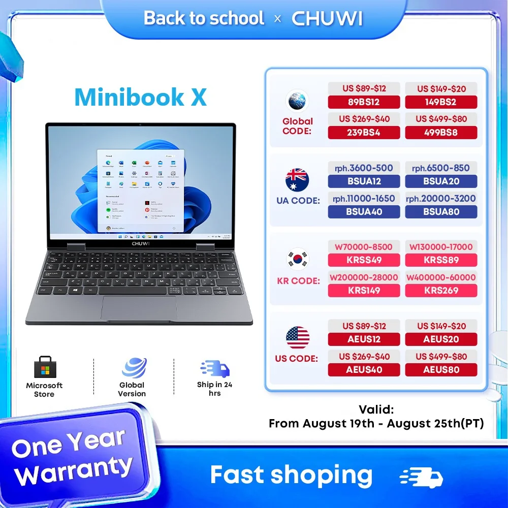 CHUWI-MiniBook-X-2-in-1-Tablet-Laptop-12GB-LPDDR5-512G-SSD-Intel-N100 ...