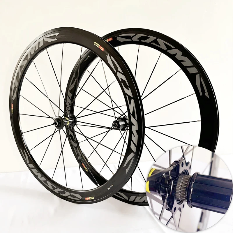 New-700C-30-40-50mm-Road-bike-alloy-Bicycle-wheelset-clincher-rims-Thru ...