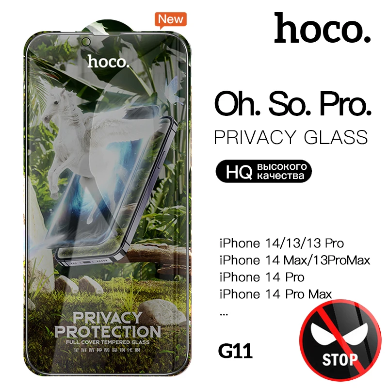 HOCO-Full-Screen-privacy-protection-Glass-for-iPhone-15-Pro-Max-13-12 ...