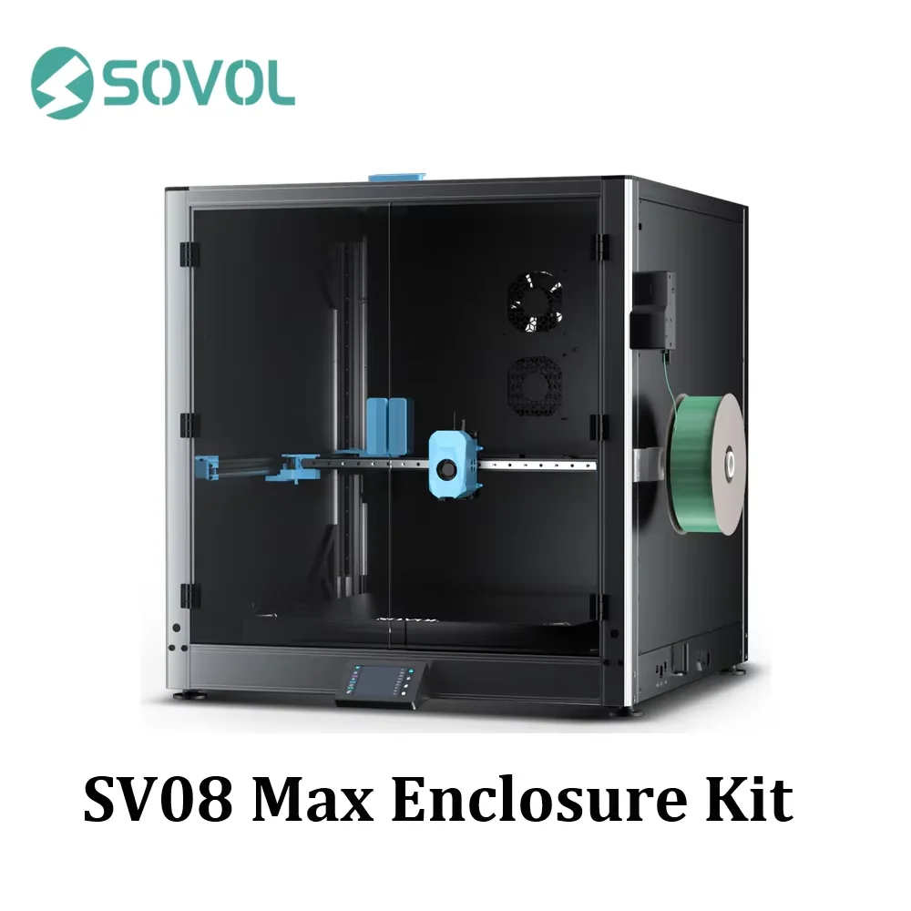 Sovol Metal and Tempered Glass Open Enclosure with Drag Chain and ...