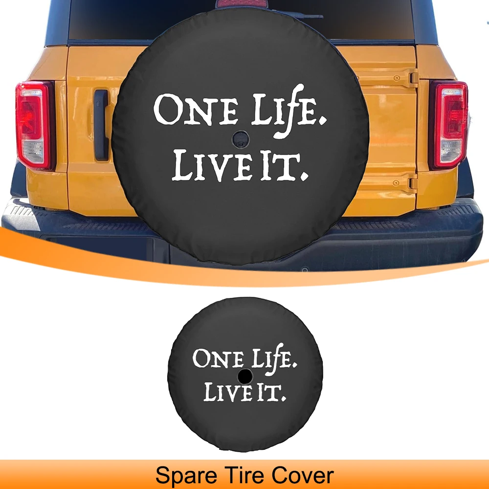 Car Spare Tire Cover with Back-up Camera Back Wheel Cover Storage Bag ...