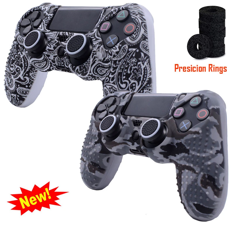 Camouflage Soft Silicone Rubber Protective Case For Playstation 4 PS4 ...
