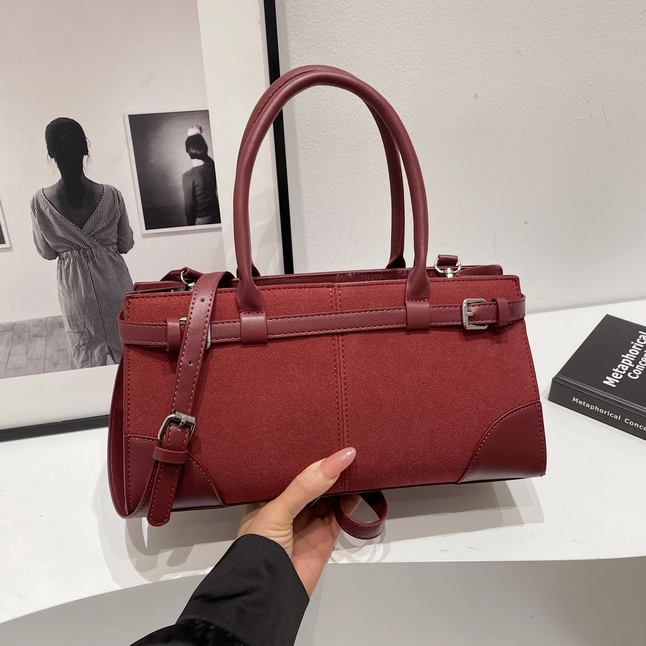 New-In-2024-Winter-Handbags-Women-Designer-Faux-Suede-Casual-Totes-Lady ...