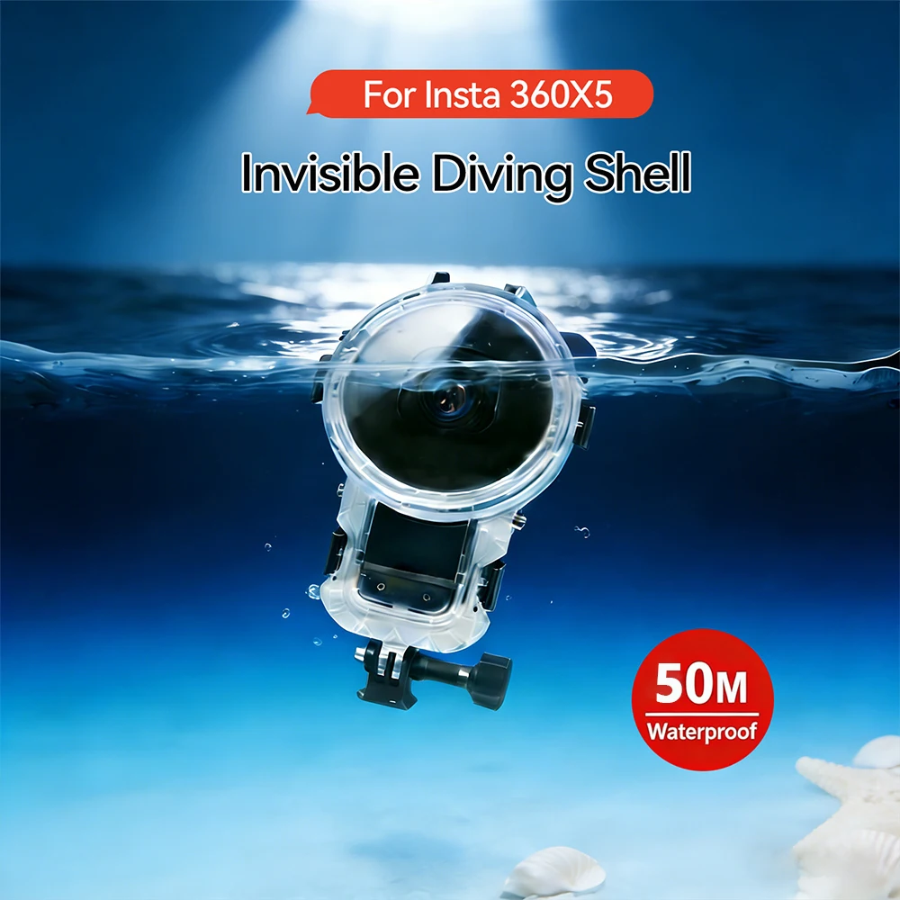 For Insta 360 X5 Invisible Dive Case Pro Waterproof Case Housing ...