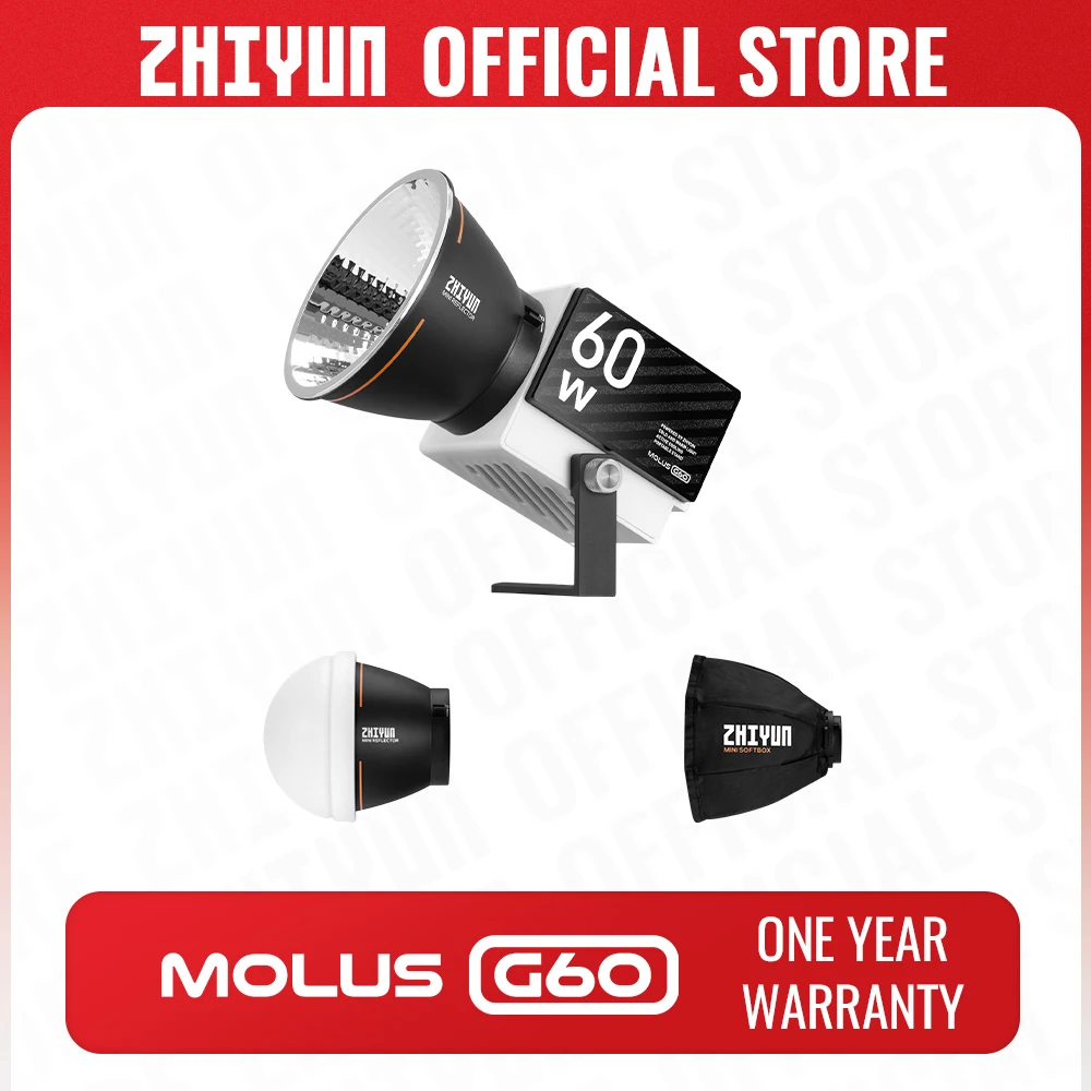 ZHIYUN-Official-MOLUS-G60-COB-LED-Light-60W-Outdoor-Photo-Video ...