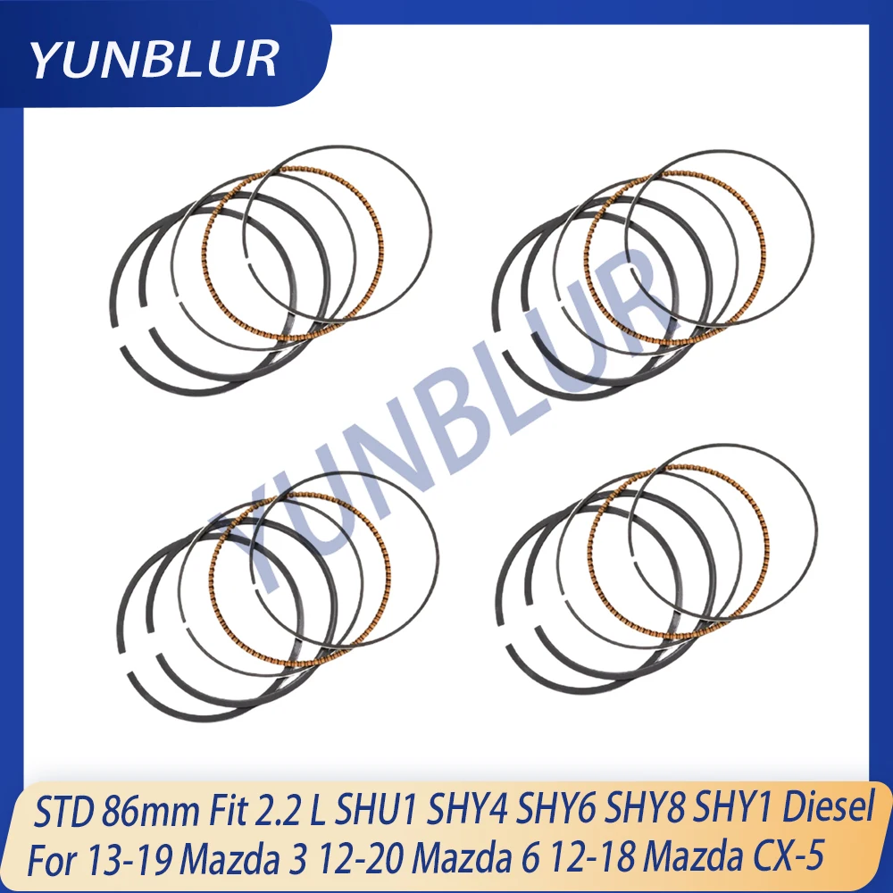 STD 86mm Piston Rings Kit Fit 2.2 L SHU1 SHY4 SHY6 SHY8 SH-VPTR SHY1 ...