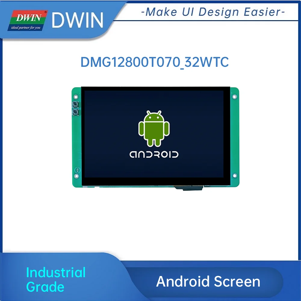 DWIN 7 Inch 1280x800 250nit Embedded Android Display LCD Wi-Fi 4 Module ...