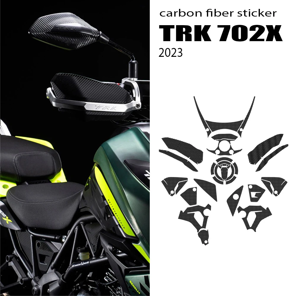 TRK702X Carbon Fiber Stickers for Benelli TRK 702 X Carbon Fairing ...