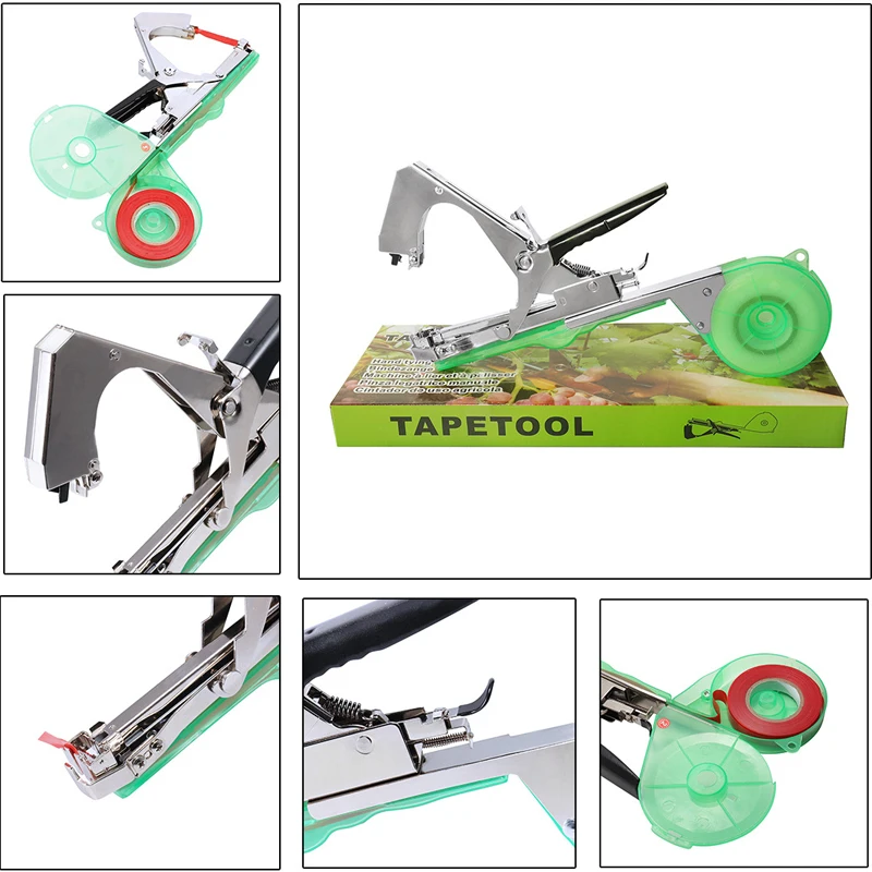 Sécateur à Crémaillère,Machine à attacher les plantes de jardin ...