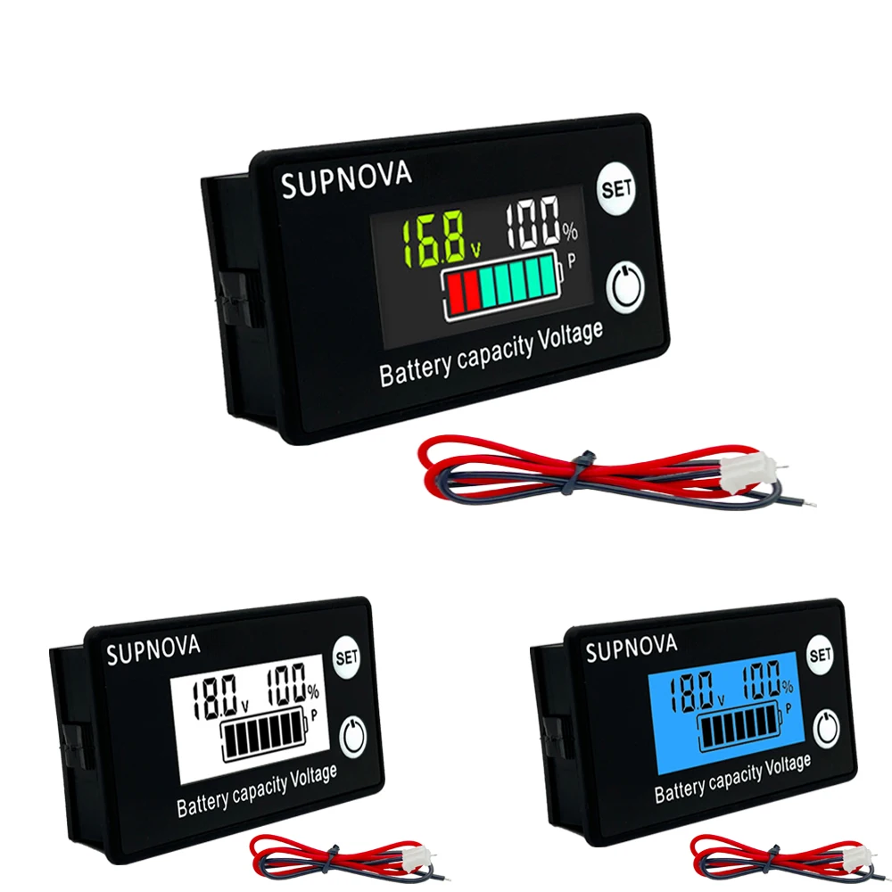 DC-Battery-Voltmeter-DC-8V-100V-Capacity-Indicator-Power-Meter-Lithium ...