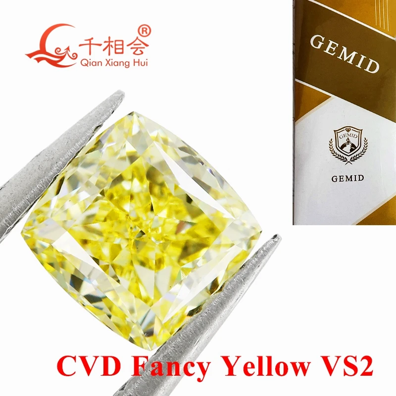 CVD-diamond-Fancy-Yellow-1ct-VS2-clarity-cushion-shape-GEMID ...