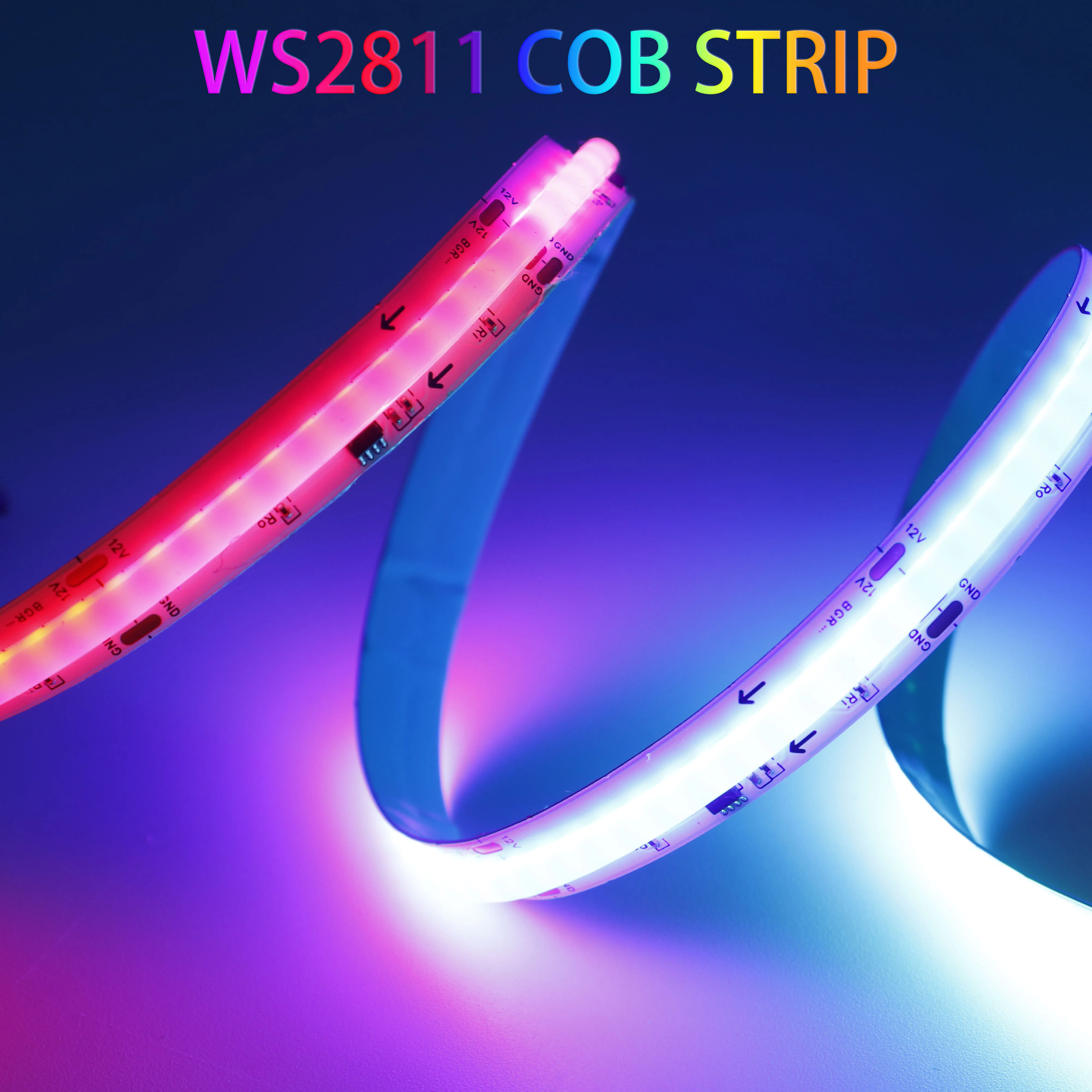 RGBIC-FCOB-LED-Strip-WS2811-Addressable-360-576-720leds-m-Light-SPI ...