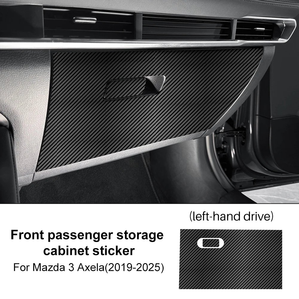 Car Copilot Box Anti-kick Sticker LHD RHD For Mazda 3 Axela BP 2019 ...