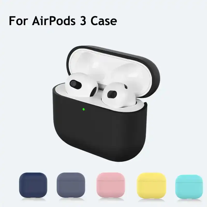 for-airpod-3-2021-case-Silicone-Soft-Skin-Protect-Case-cute-Pro-2-case ...
