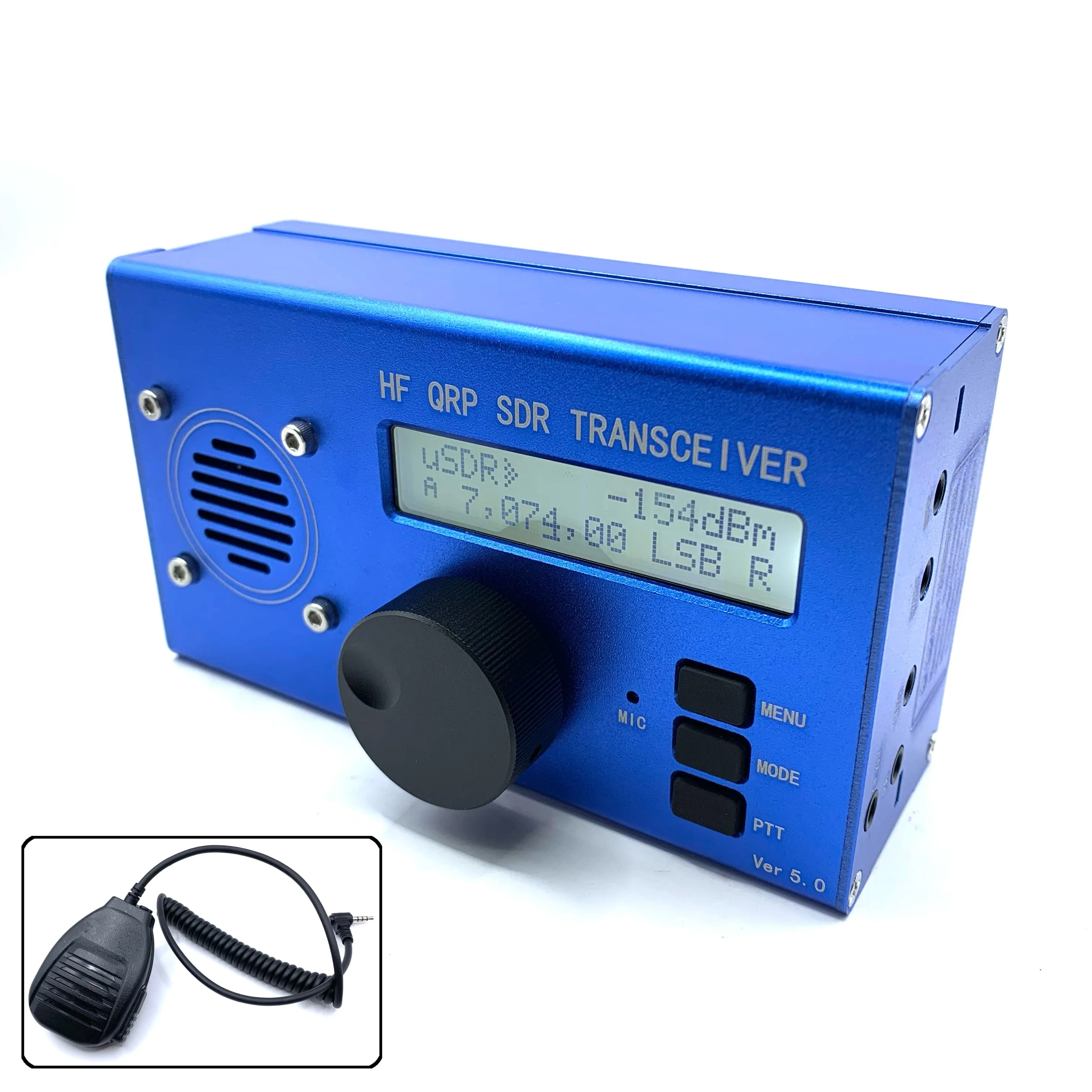 10W Max USDX USDR 8 Bands SDR USB, LSB, CW HF SSB QRP Transceiver QCX-SSB With Battery