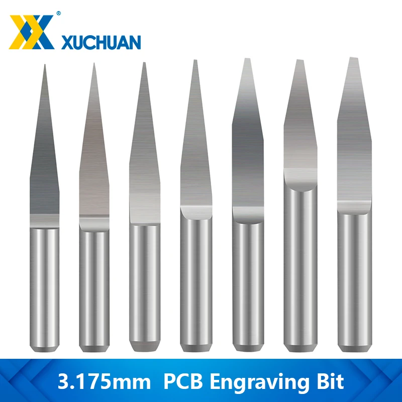 10pcs-PCB-3D-Engraving-Bit-10-15-20-25-Degrees-V-Shape-Carving-Bits ...