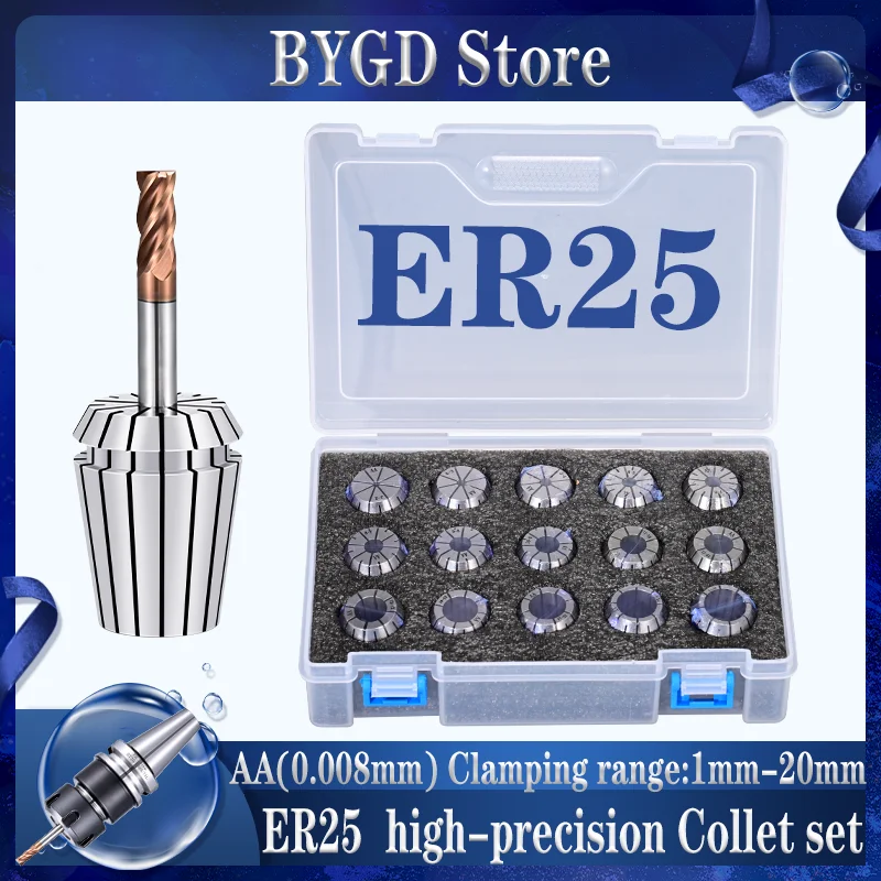 BYGD-high-precision-ER25-collet-ER25-chuck-set-made-of-65Mn-spring ...