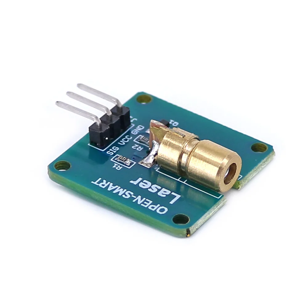 OPEN-SMART 5V 650nm Laser Sensor Module 6mm Red Laser Dot Diode Copper ...
