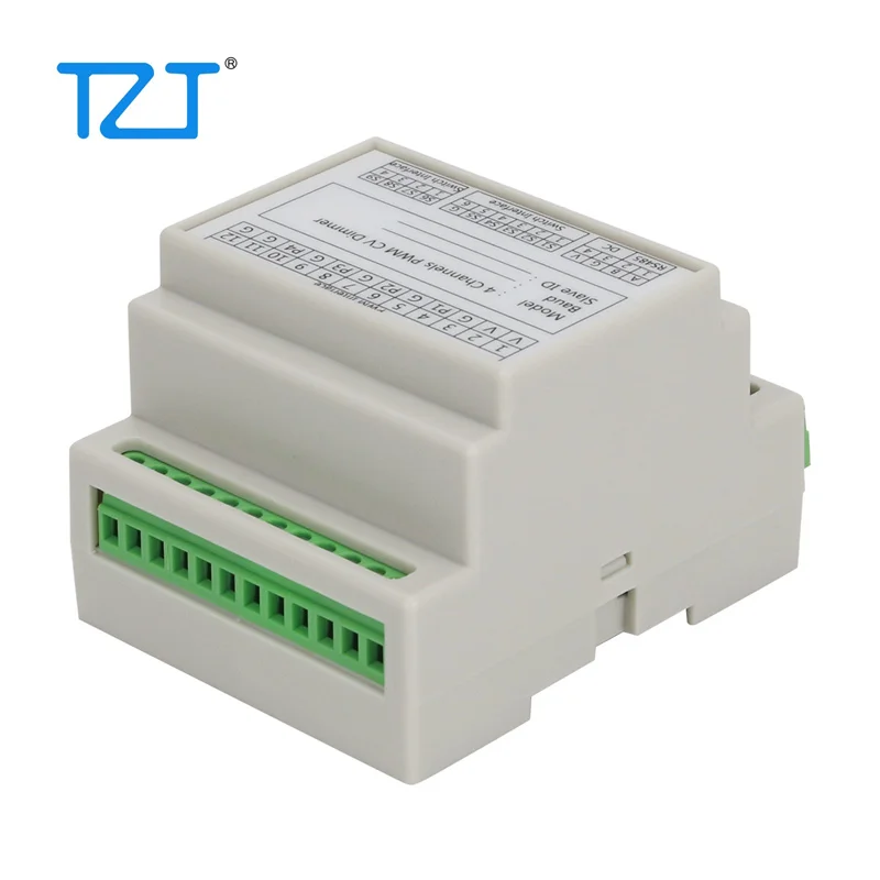 TZT RS485 Modbus 4-Channel Constant Voltage PWM Module for LED Dimming ...
