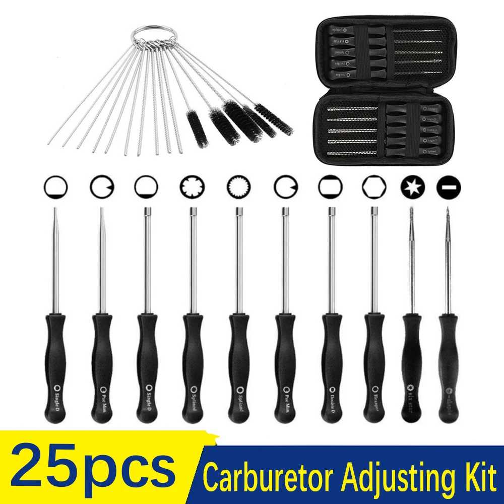 25pcs-Carburetor-Adjustment-Tools-Multi-head-Tune-up-Screwdriver-Set ...