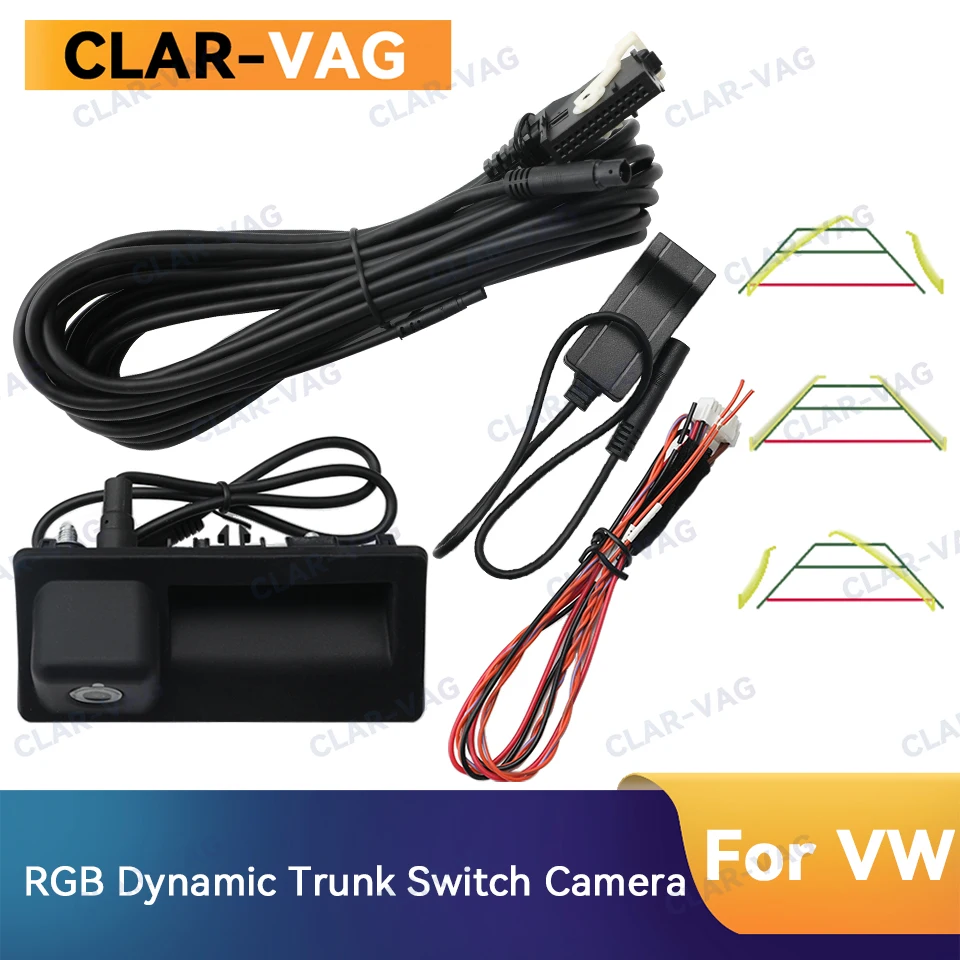 Car Radio RNS510 RNS315 RCD510 RGB Rearview Dynamic Camera with Trunk ...