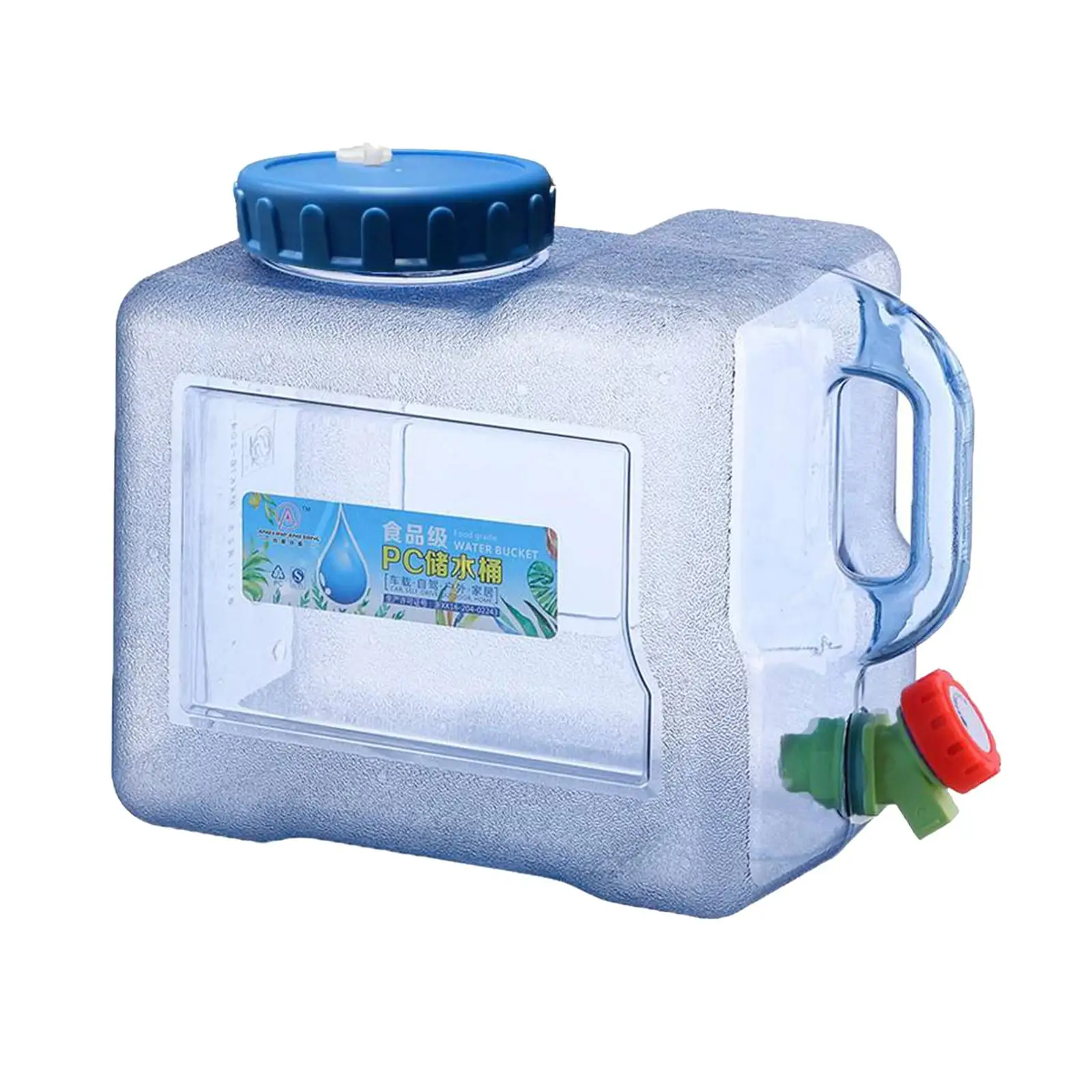 Easy-Carry-Water-Bottle-Plastic-Gallon-Faucet-Handle-Water-Jug-Camping ...