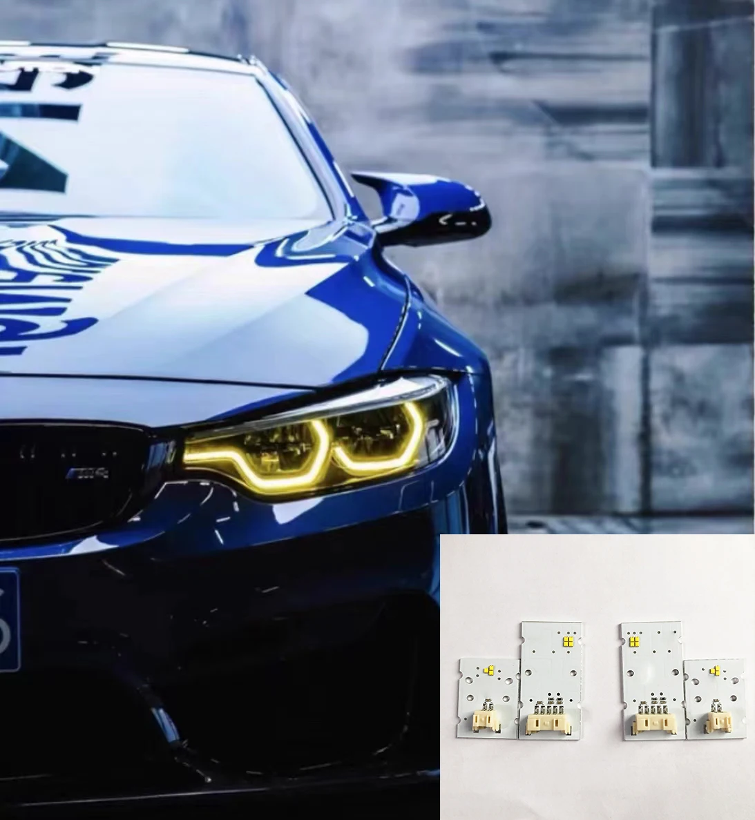Yellow-Angel-Eyes-DRL-Modified-multi-color-Daylight-LED-Boards-For-2018 ...