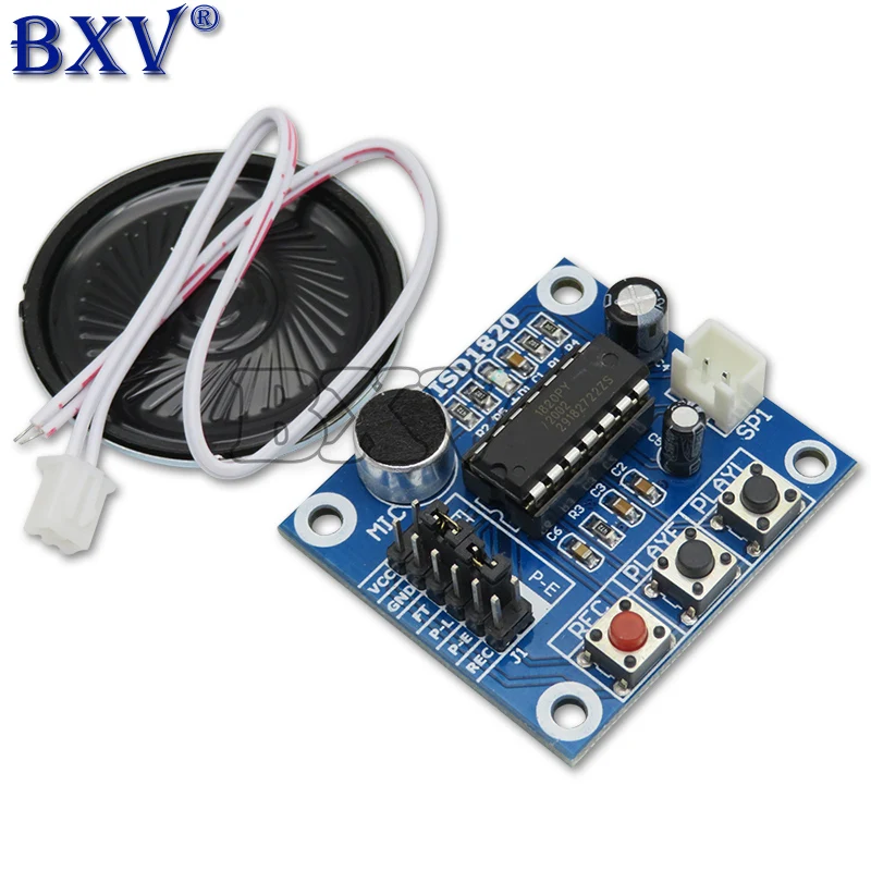 Ibuw-Board-ISD1820-Voice-Recording-Recorder-Module-With-Mic-Sound-Audio ...