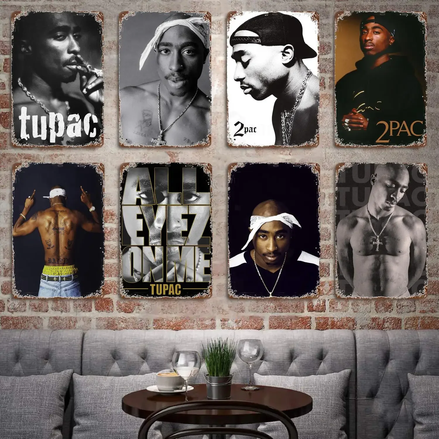 Tupac 2Pac Metal Decor Poster: The Ultimate Wall Piece for True Hip-Hop ...