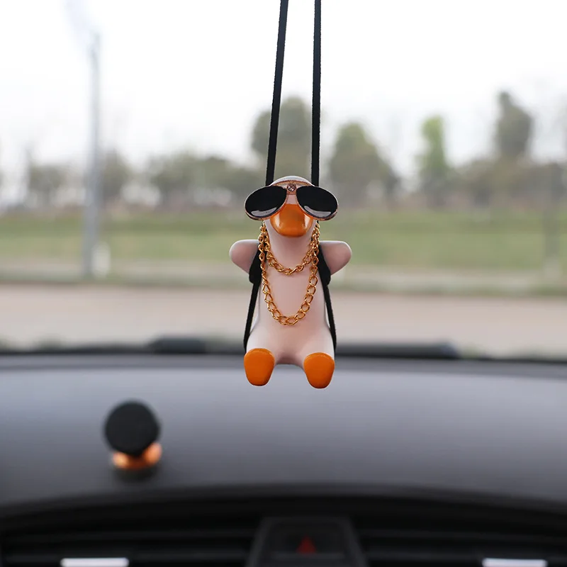 Car Assesorices For Men Uv Color-Changing Duck Car Pendant, Ultraviolet ...