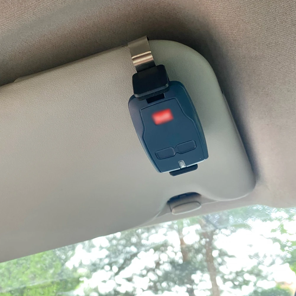 Adjustable Car Sun Visor Clip Holder Garage Door Gate Remote Controls ...