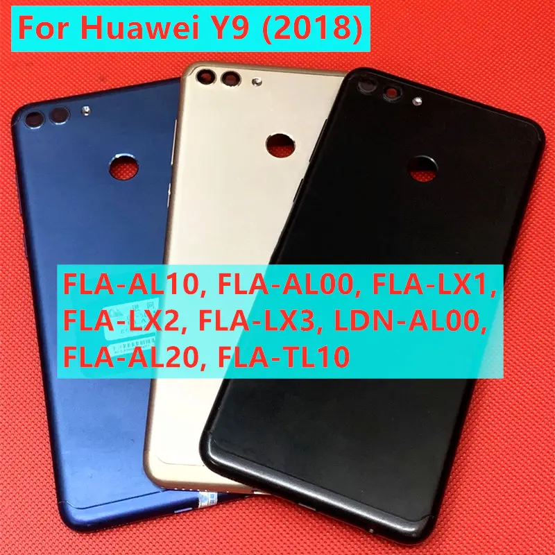 New-Rear-Back-Cover-Battery-Door-Housing-cover-For-Huawei-Y9-2018-FLA ...