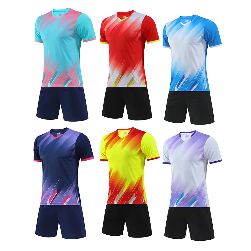 2024 Custom Men Kids Soccer Jersey Set Quick Drying Breathable Men 2 ...