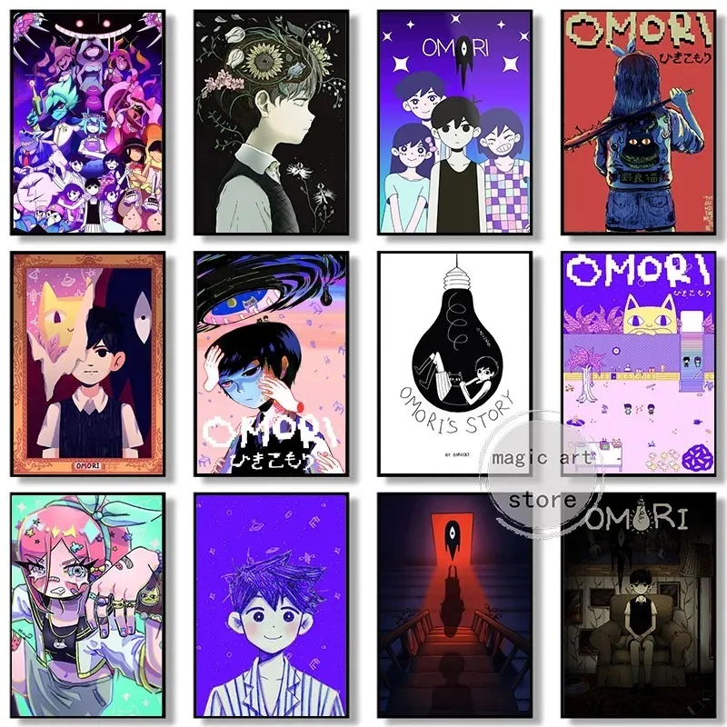 Horror-Anime-Style-Video-Game-Omori-Main-Character-Game-Scene-Art ...