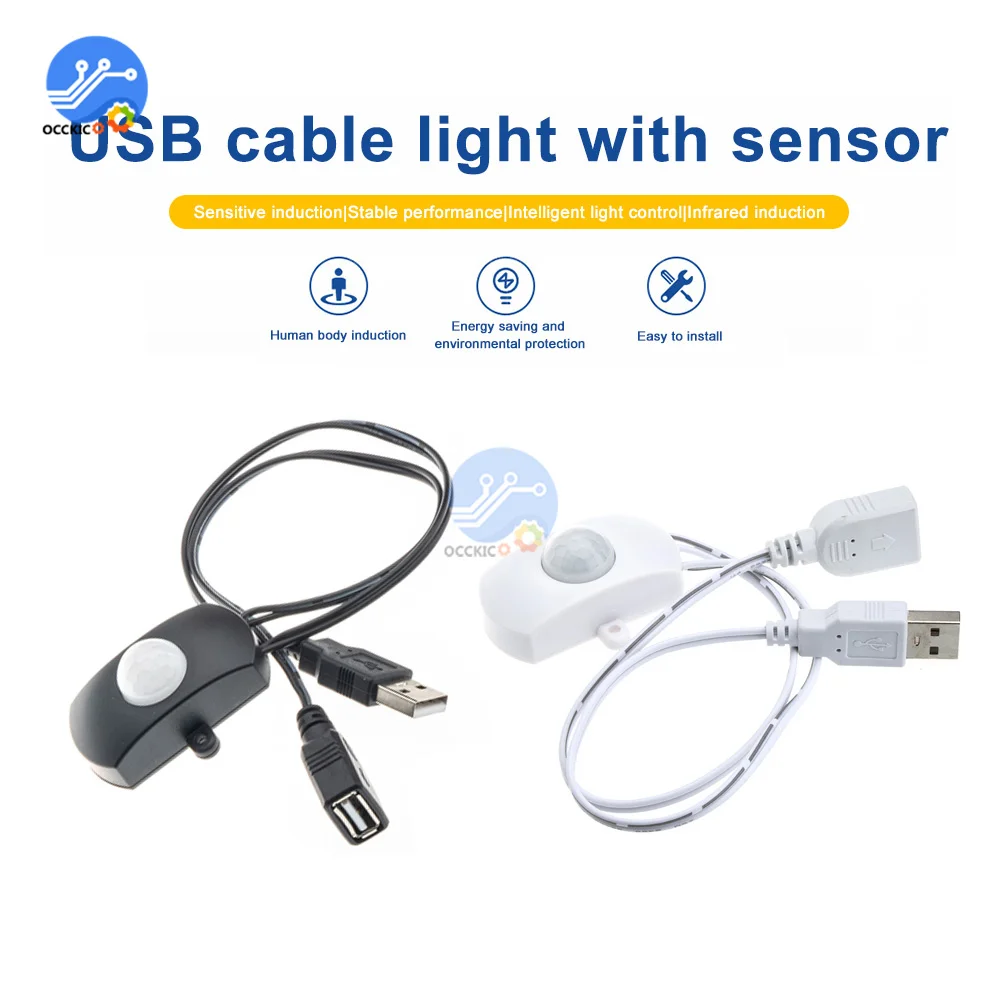 DC-5V-12V-24V-USB-DC-Body-Infrared-PIR-Motion-Sensor-Switch-Human ...