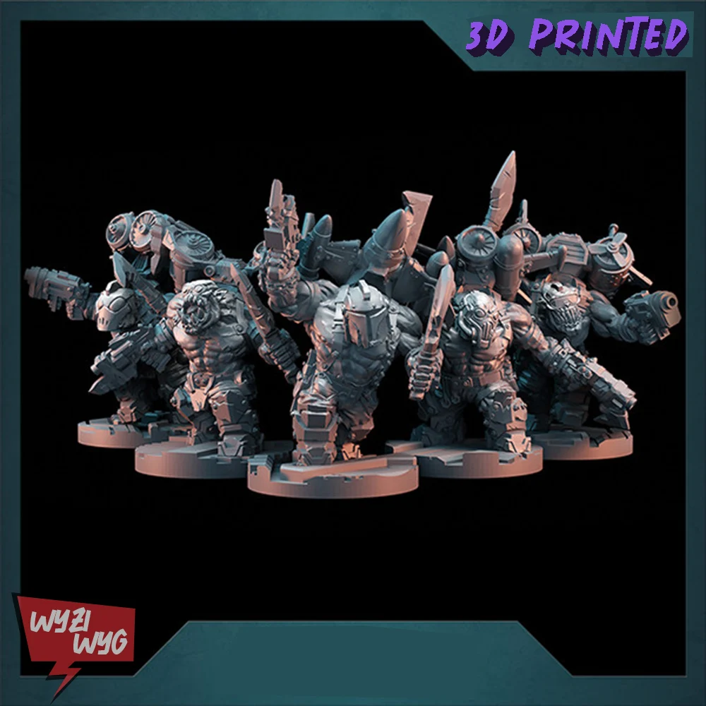 Rocket-Orcs-Armour-Miniature-Green-Skin-Figure-Walker-Robot-Plasma-Gun ...
