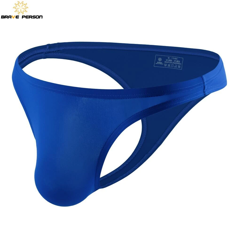 Brave Person Men's Sexy Underwear Low Nylon Men Briefs Bikini Skinny Breathable Briefs Man ...