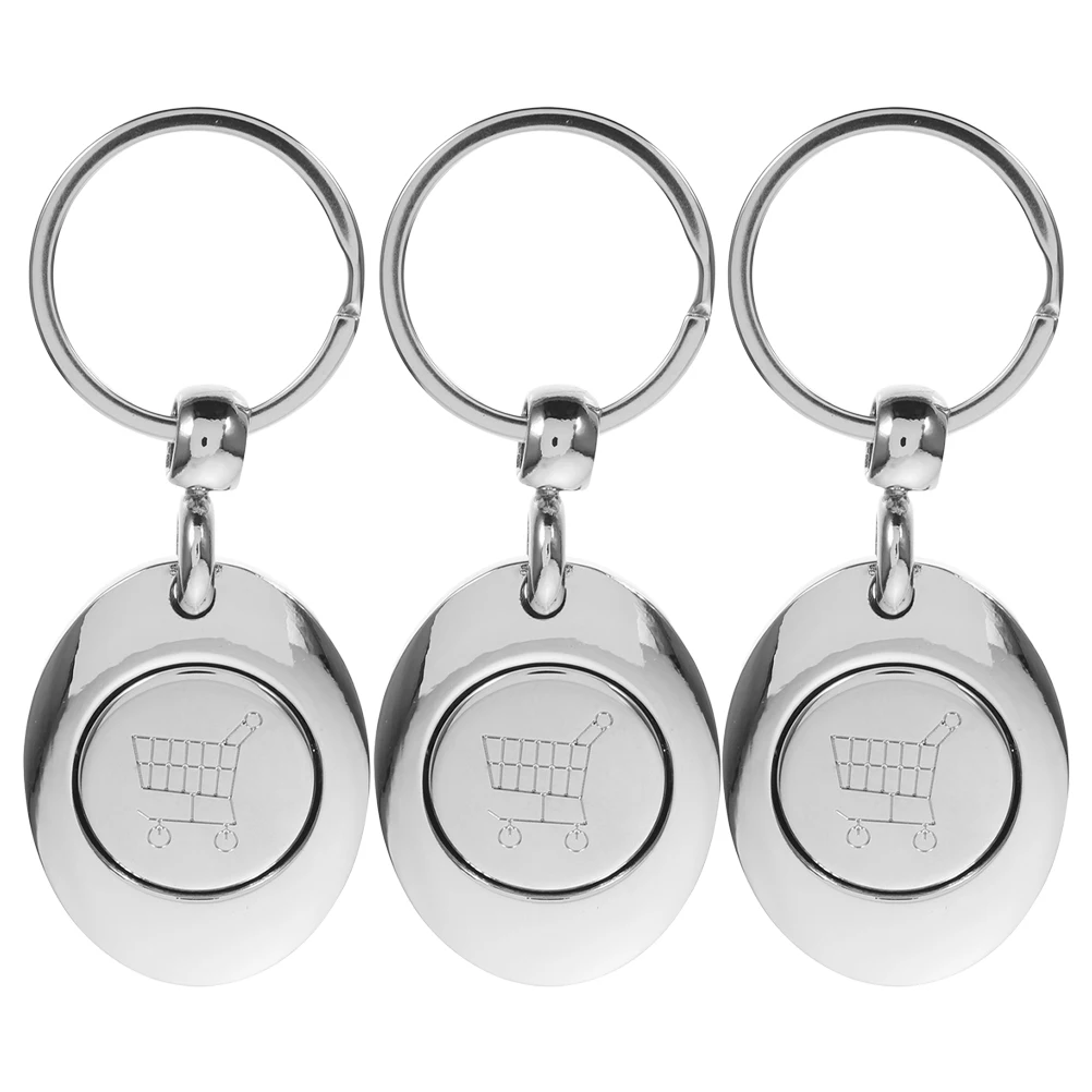 3pcs-Metal-Shopping-Trolley-Token-Key-Ring-Portable-Trolley-Coin-Holder ...