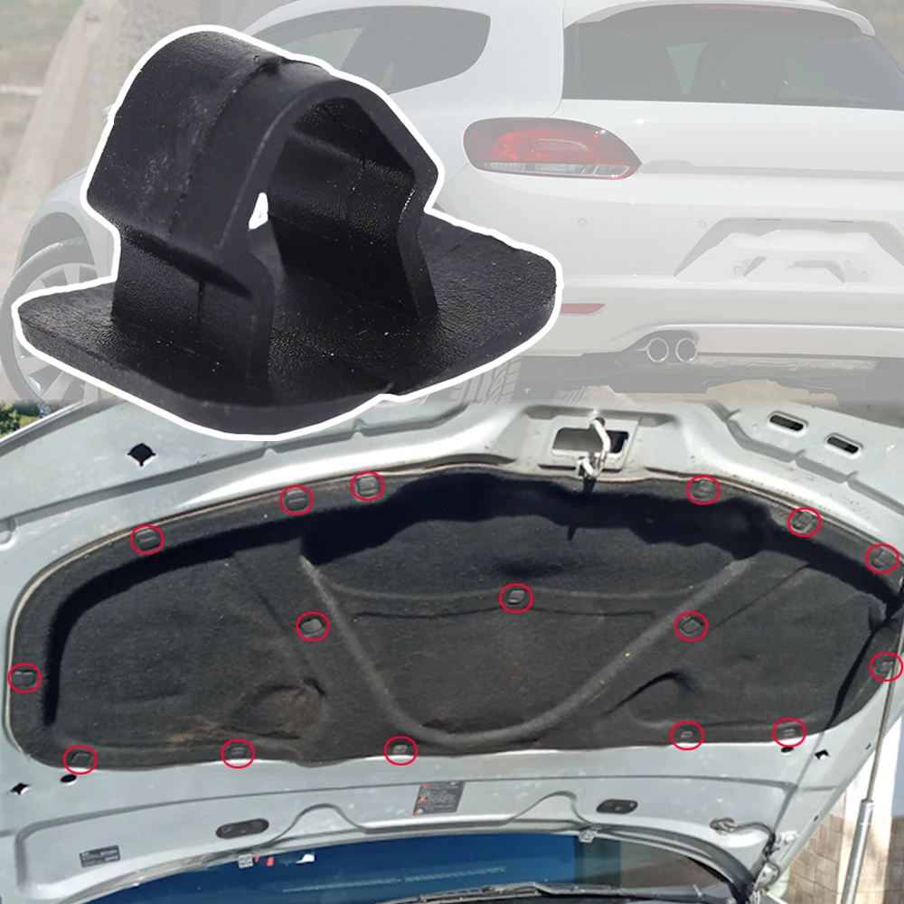 Araba-kaput-motor-kaputu-ses-VW-yal-t-m-klipleri-per-in-VW-Scirocco-i ...