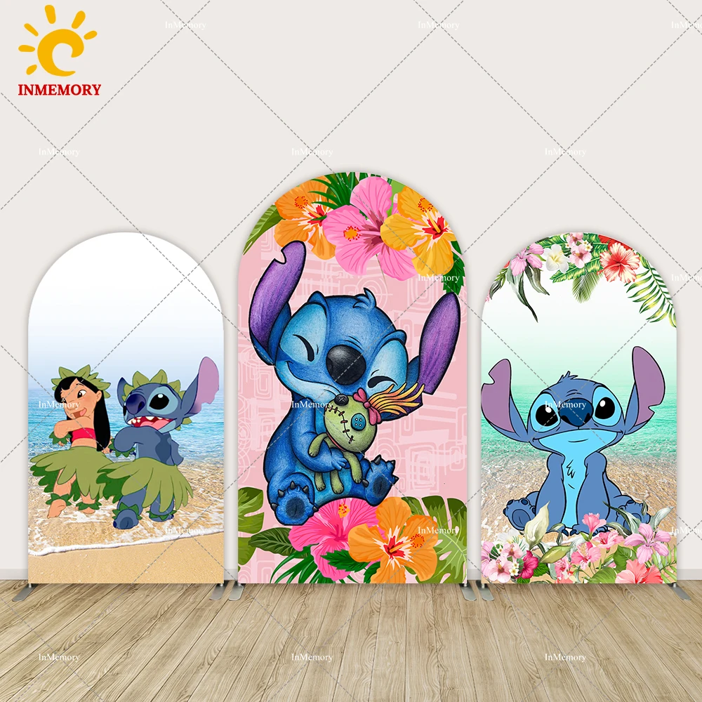 Lilo-and-Stitch-Arch-Cover-Backdrop-Wall-Tropical-Beach-Hawaiian-Kids ...