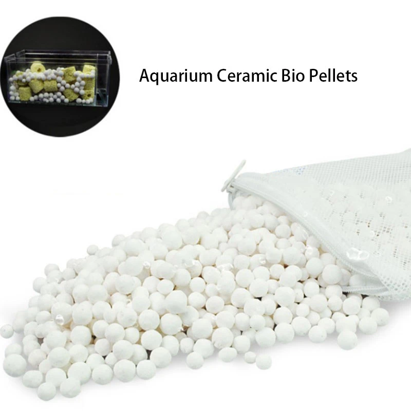 100g White Aquarium Filter Bio Pellets Media Nitrifying Bacteria House ...