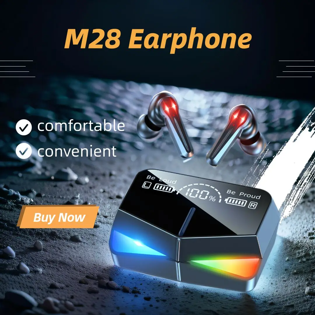 2024-New-M28-Blutooth-Earphone-HIFI-Wireless-Headphone-Portable-Digital ...