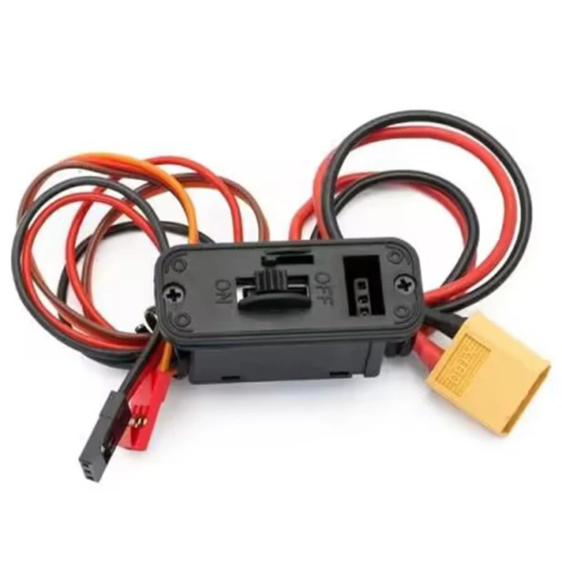RC Switch Heavy Duty On/Off Switch Power XT60 Male to JR/Futaba Plug ...