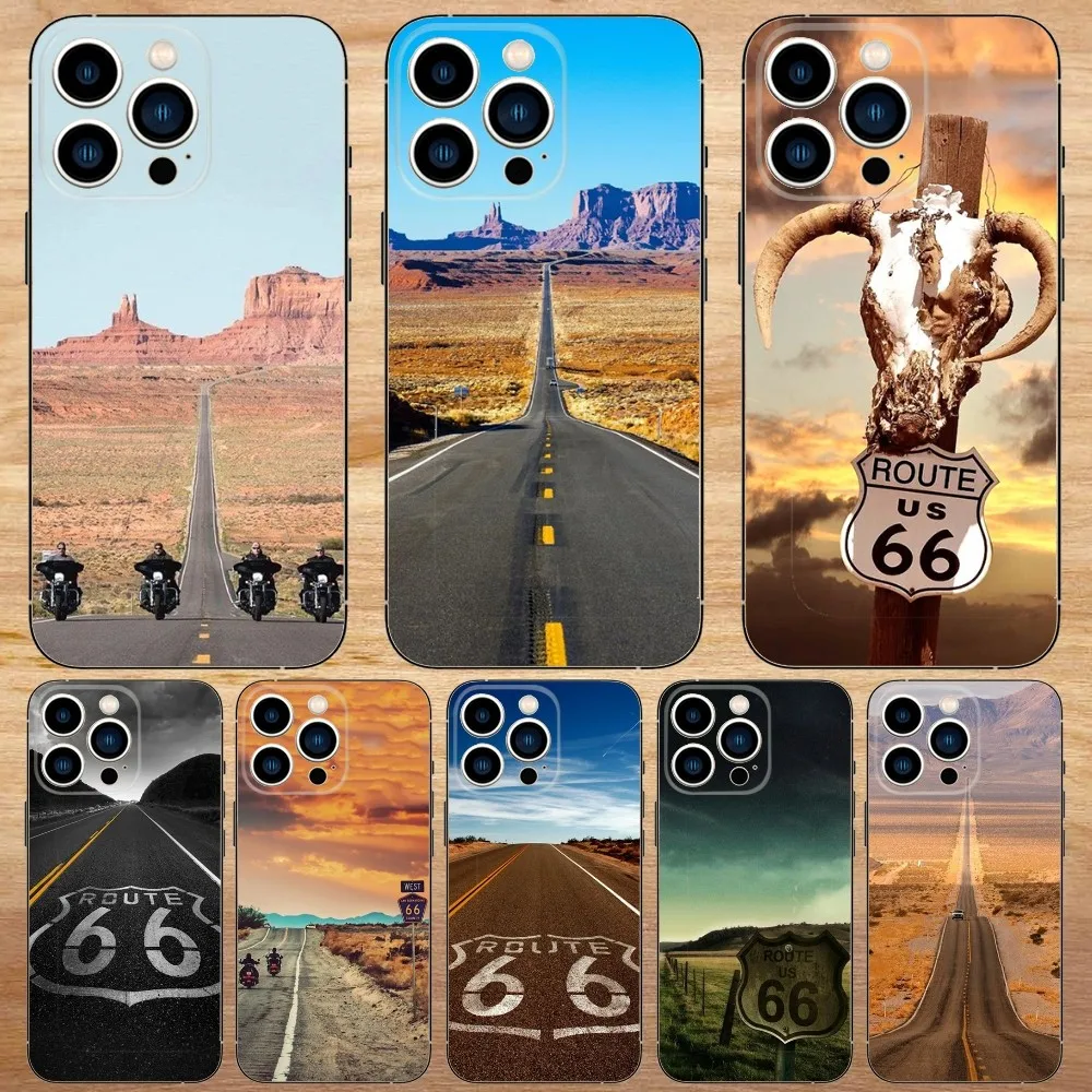 American-Route-66-Phone-Case-For-iPhone15-14-13-12-11-Pro-Max-Plus-Mini ...