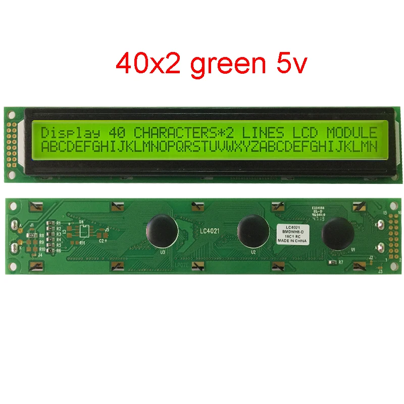 LCD-Display-40x2-402A-4002A-I2C-Module-LC4021-instead-of-HD44780 ...