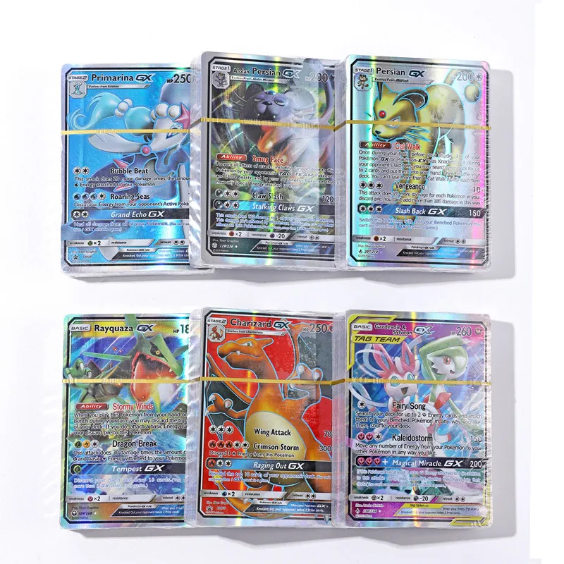 20Pcs/Set English Pokemon Cards GX Tag Team Vmax EX Mega Shining Game ...